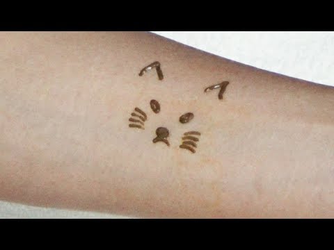 Cat Face Tattoo Design | Tattoo Design | Cat Outline Mehndi Tattoo| By Shubh Mehndi and Rangoli