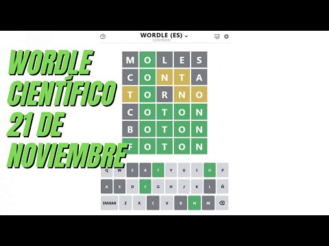 WORDLE CIENTÍFICO - 21 DE NOVIEMBRE - LA PALABRA DEL DÍA