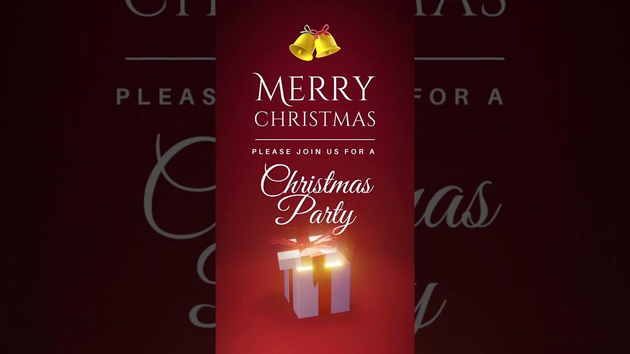 Editable Christmas Party Invitation Template
