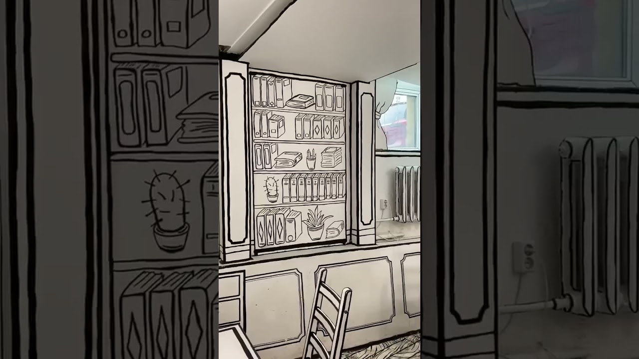 Black and White 2D Cafe, 