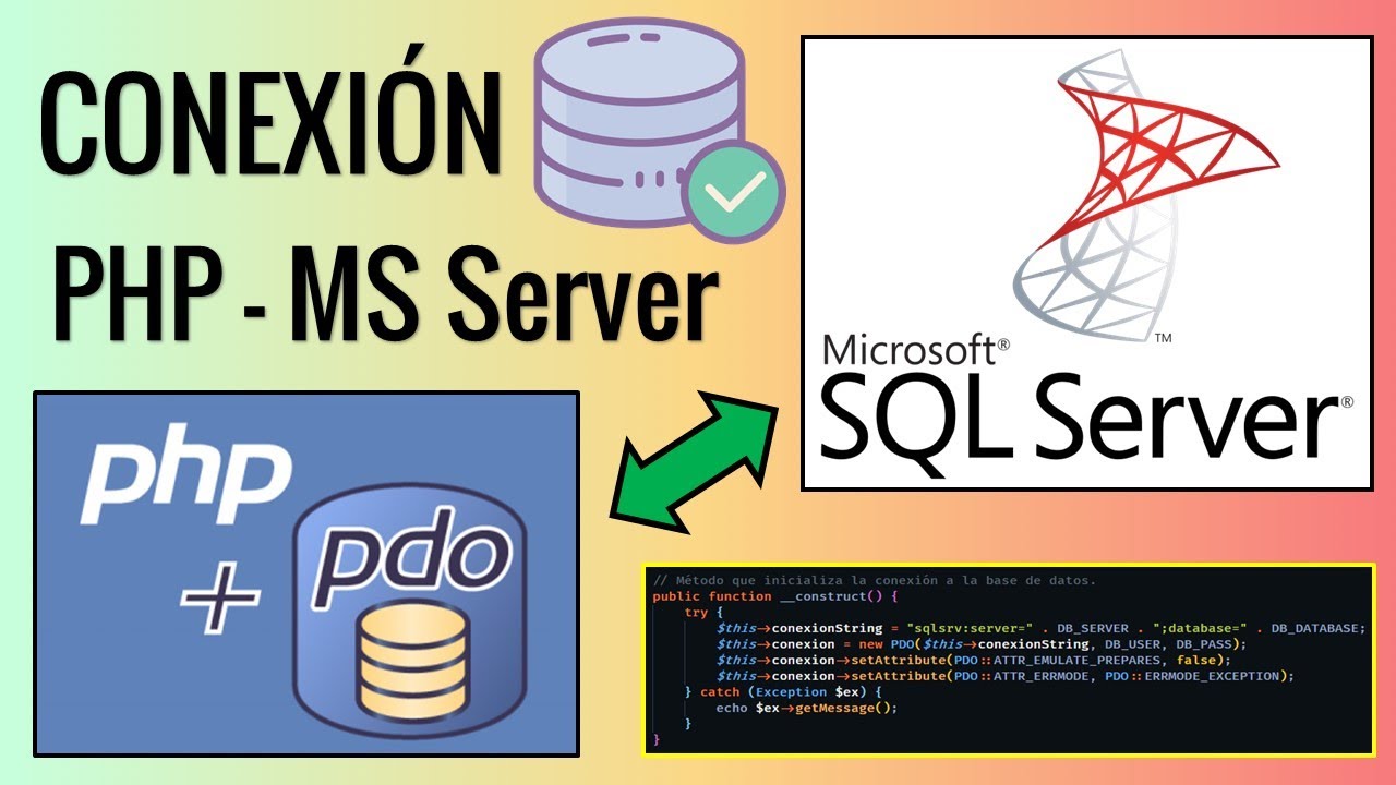 Cómo Conectar PHP con MS SQL Server: Conexión con PDO (PHP Data Objects) ✅