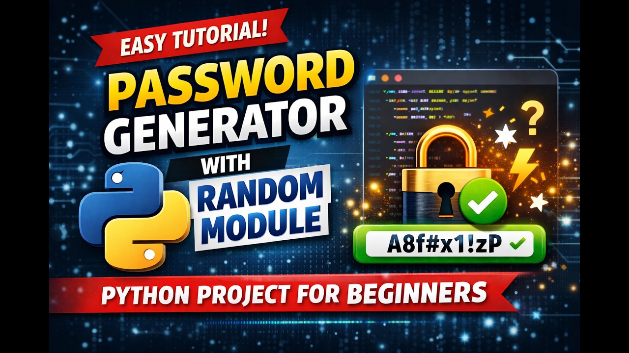 Python Password Generator Using Random Module | Simple Python Project for Beginners