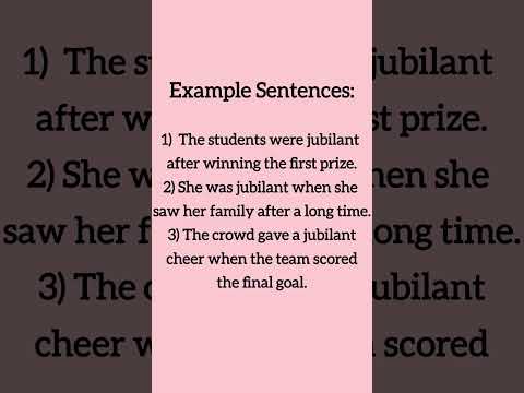 Jubilant / word of the day/ usage tips #synonyms #vocabs #antonyms #englishusagetips #grammar #words