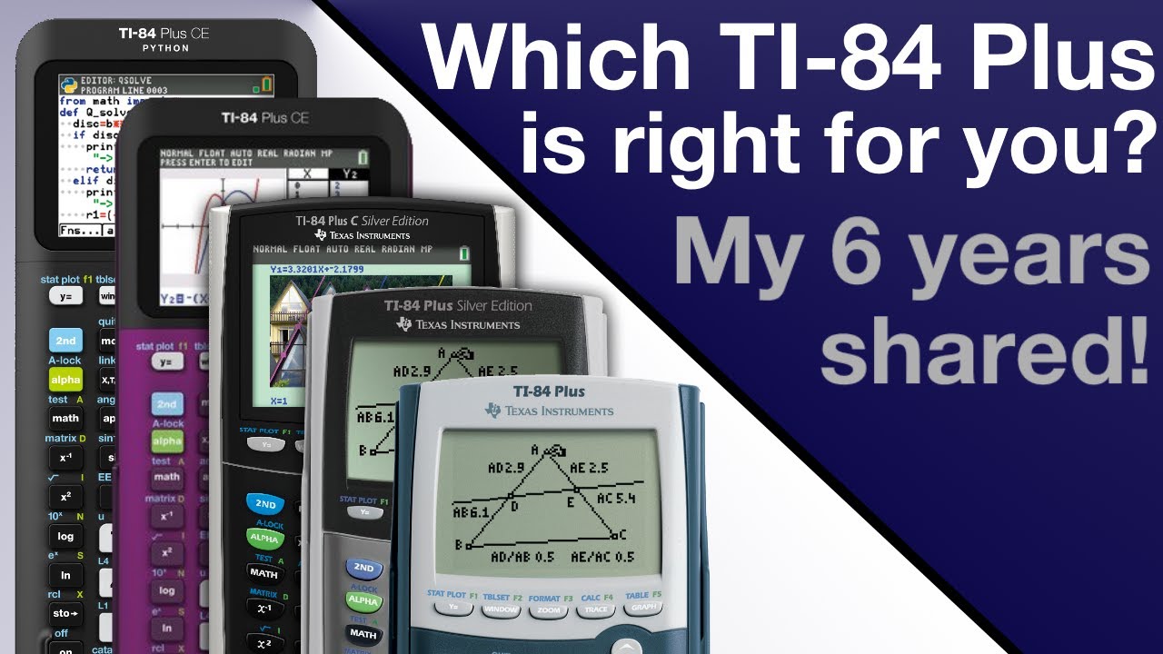 Which TI-84 Plus is Best for You? Reviewing Every TI-84 Plus (CE)!