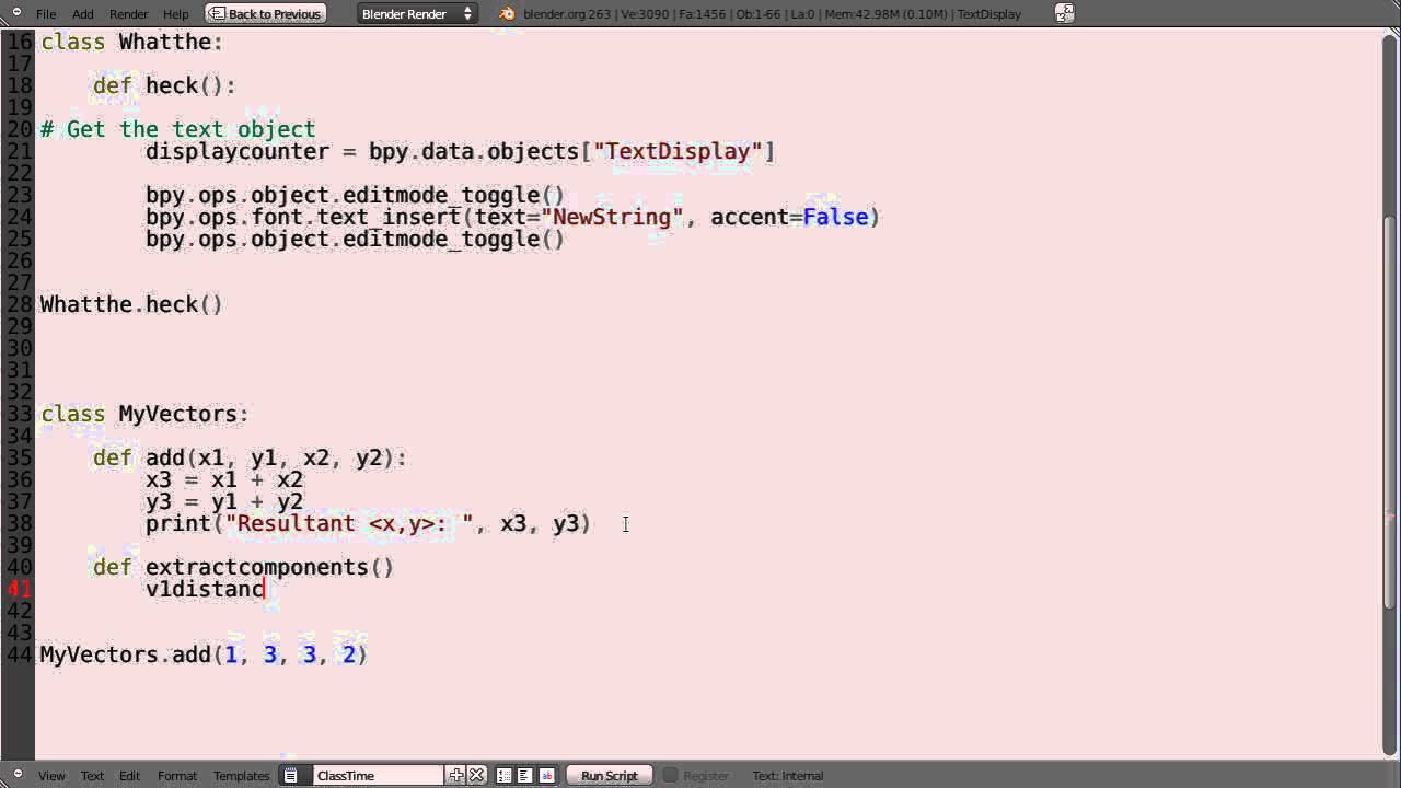 Blender Tutorial - Basic Python Programming - Part 22