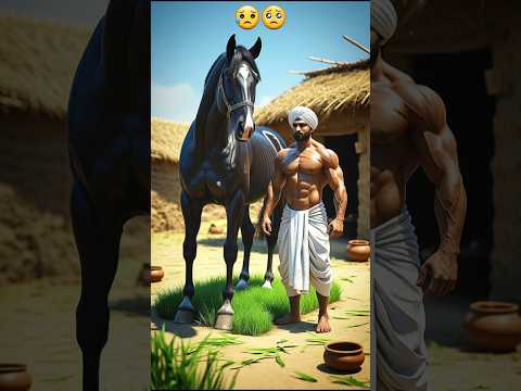 The Farmer and the Black Horse | Heartwarming Story of Friendship and Sacrifice #shorts #virlshort