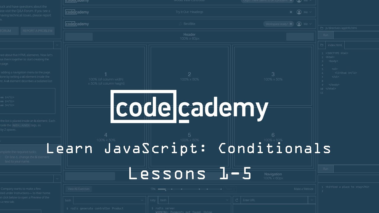 Codecademy: Learn JavaScript: Conditionals: Lesson 1-5