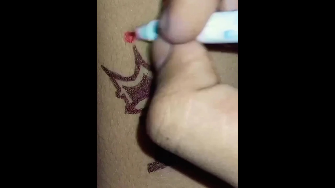 Beautiful K letter tattoo on hand | k letter tattoo with crown 👑