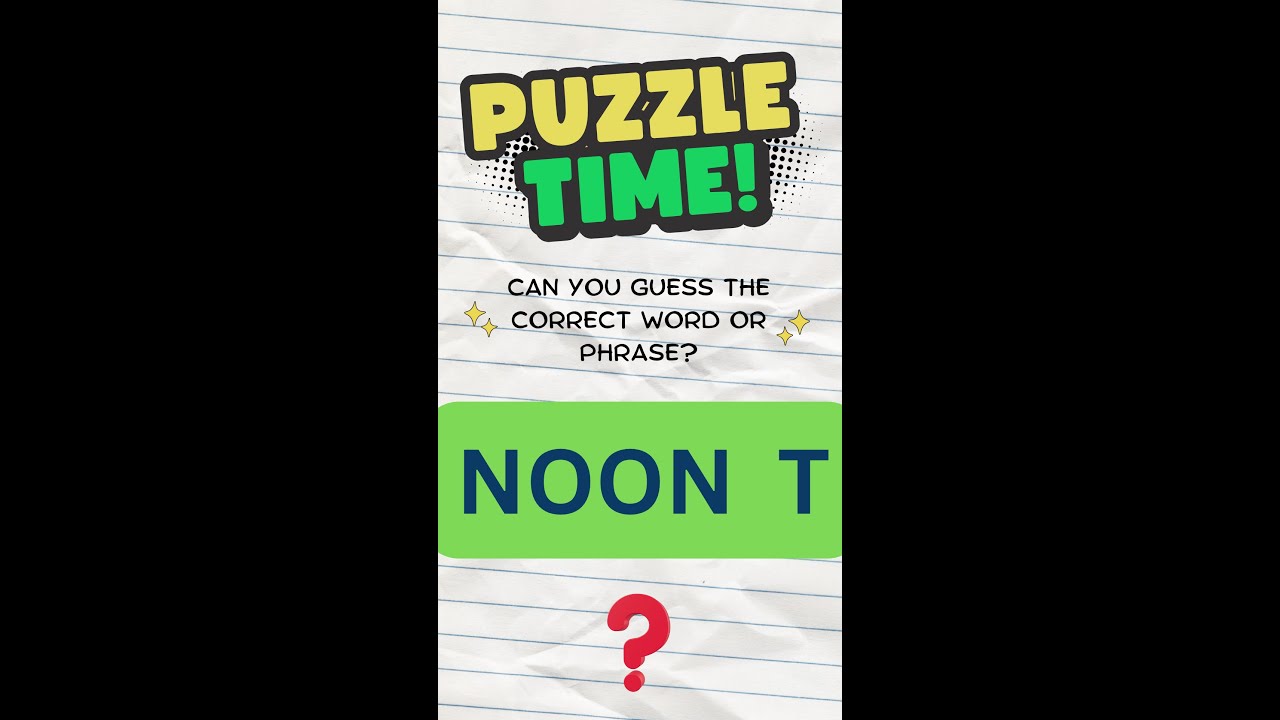 Only Geniuses Can Answer! - NOON T - Rebus Puzzle #brainteasers