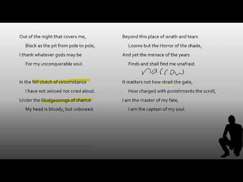 Selective Exam Poem Lesson: Invictus