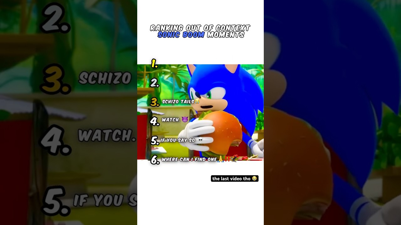 Ranking Sonic Boom Incidents 😭