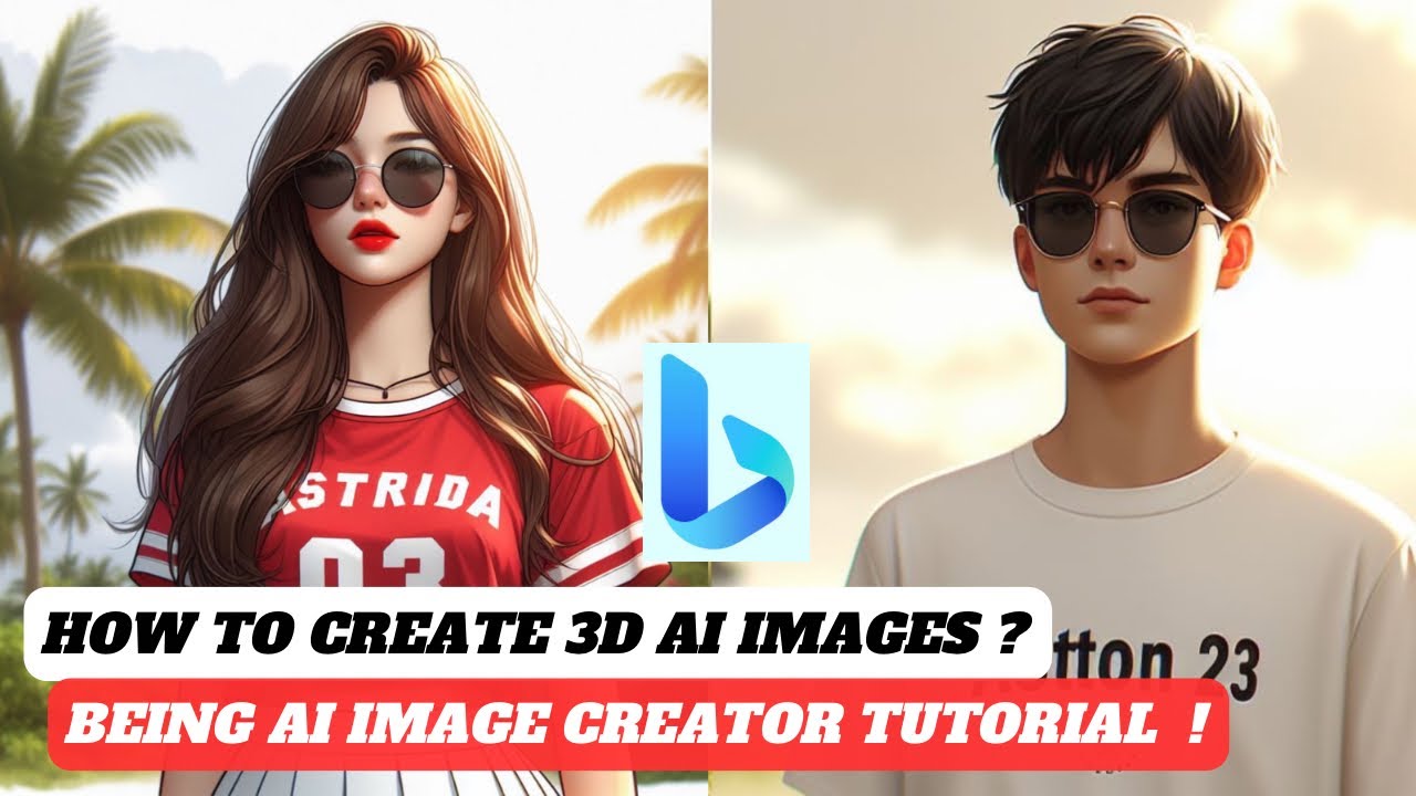How To Create 3D Ai Image | Bing Ai Image Creator tutorial | name t-shirt Ai image editing tutorial