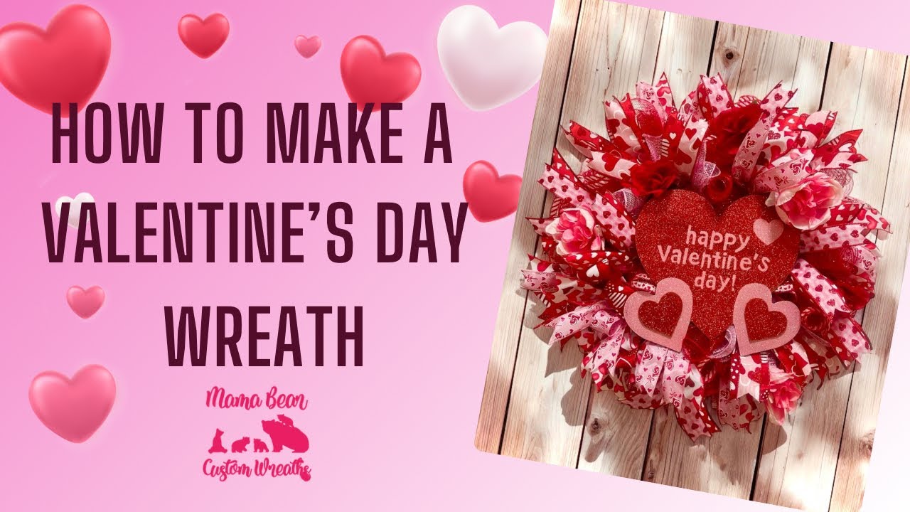 How To Make A Full Valentine's Day Wreath | DIY Valentine Wreath Tutorial