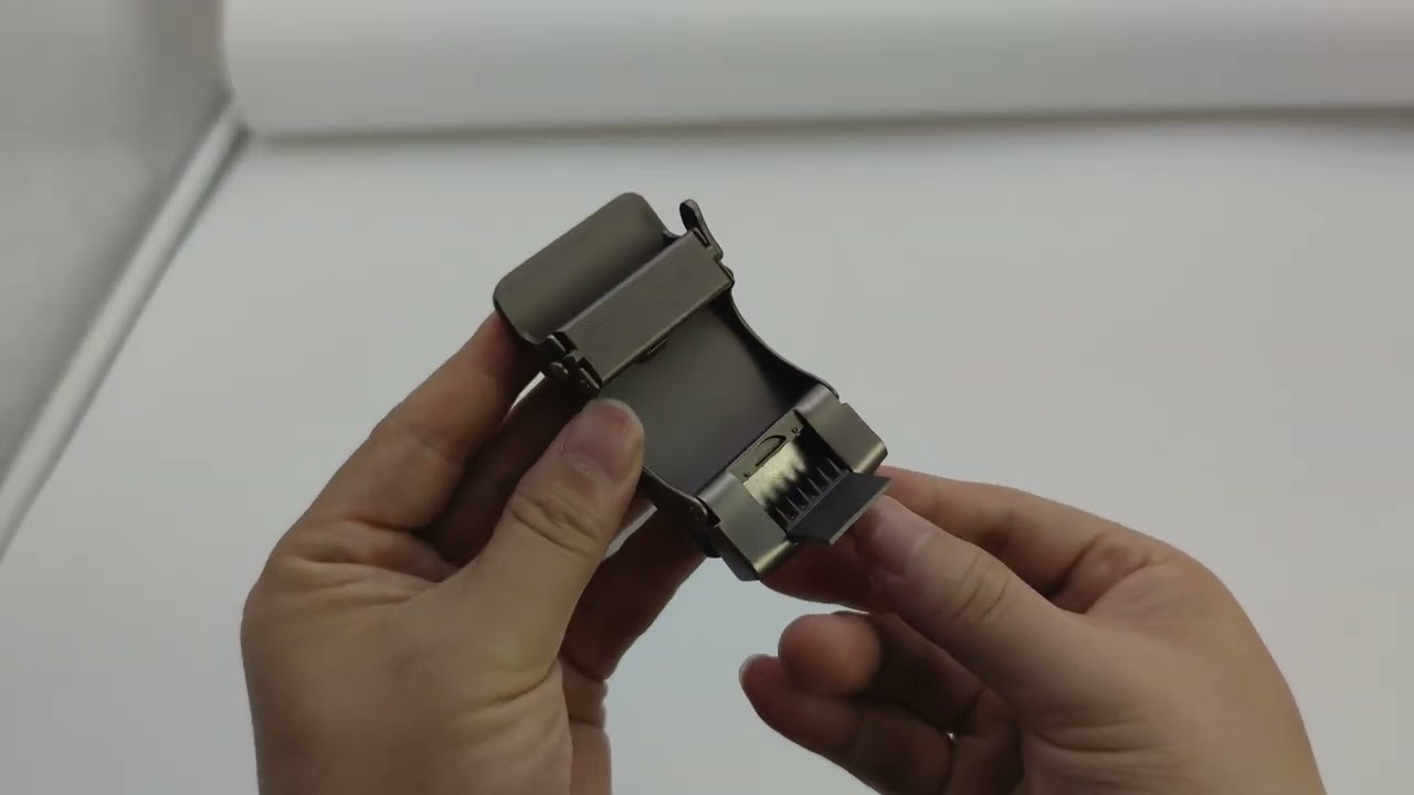 Custom Engraved Logo Brushed Gunmetal Automatic Belt Buckle