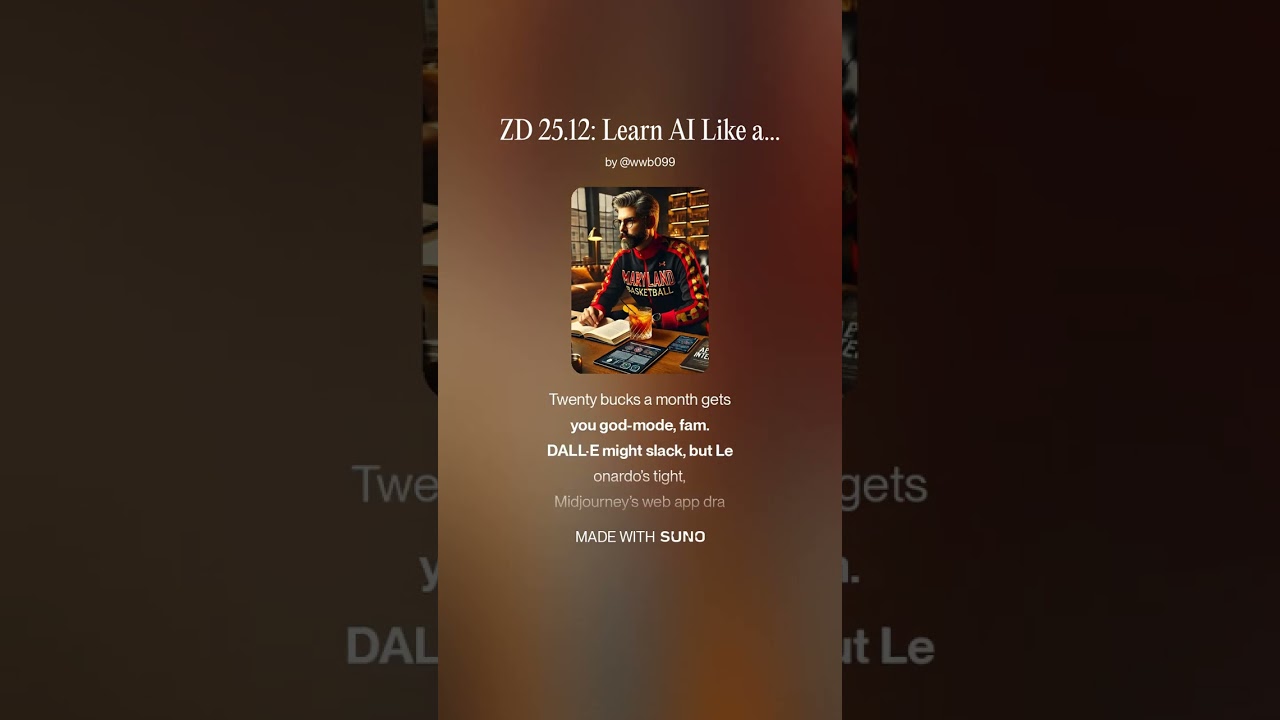 ZD 25.12:  Learn AI Like a Pro