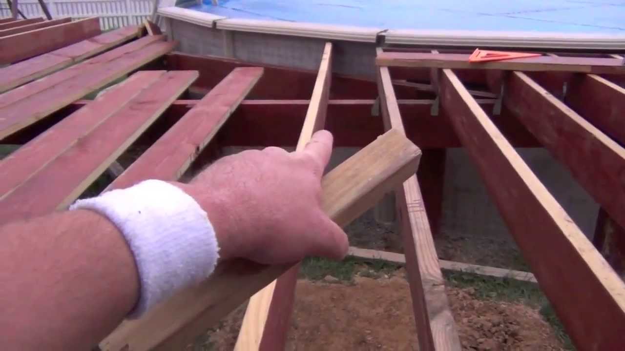 Pool Deck Building: Setting Joists