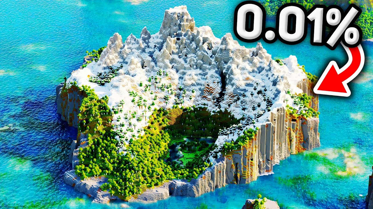 TOP 50 RARE SURVIVAL ISLAND SEEDS For MINECRAFT 1.21 (Minecraft Bedrock Edition Seeds)