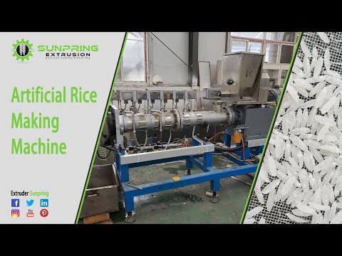 Artificial rice extruder nutritional rice making machine FRK fortified rice machine