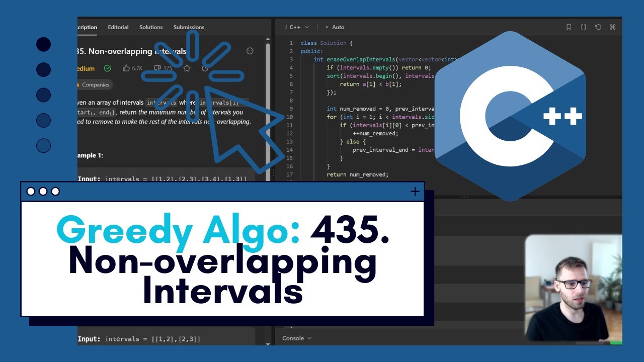 Master the Greedy Algorithm with LeetCode 435 in C++: Non-overlapping Intervals | Coding Walkthrough