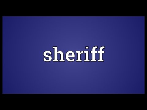 Sheriff Meaning