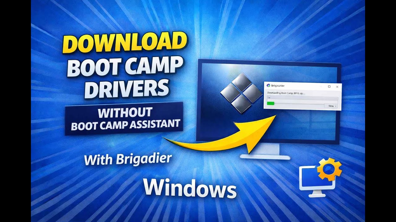 Download Boot Camp Drivers without Boot Camp Assistant with Brigadier | GearUpWindows Tutorial