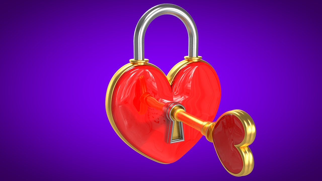 Cinema 4D  Tutorial -  Create a Heart Lock