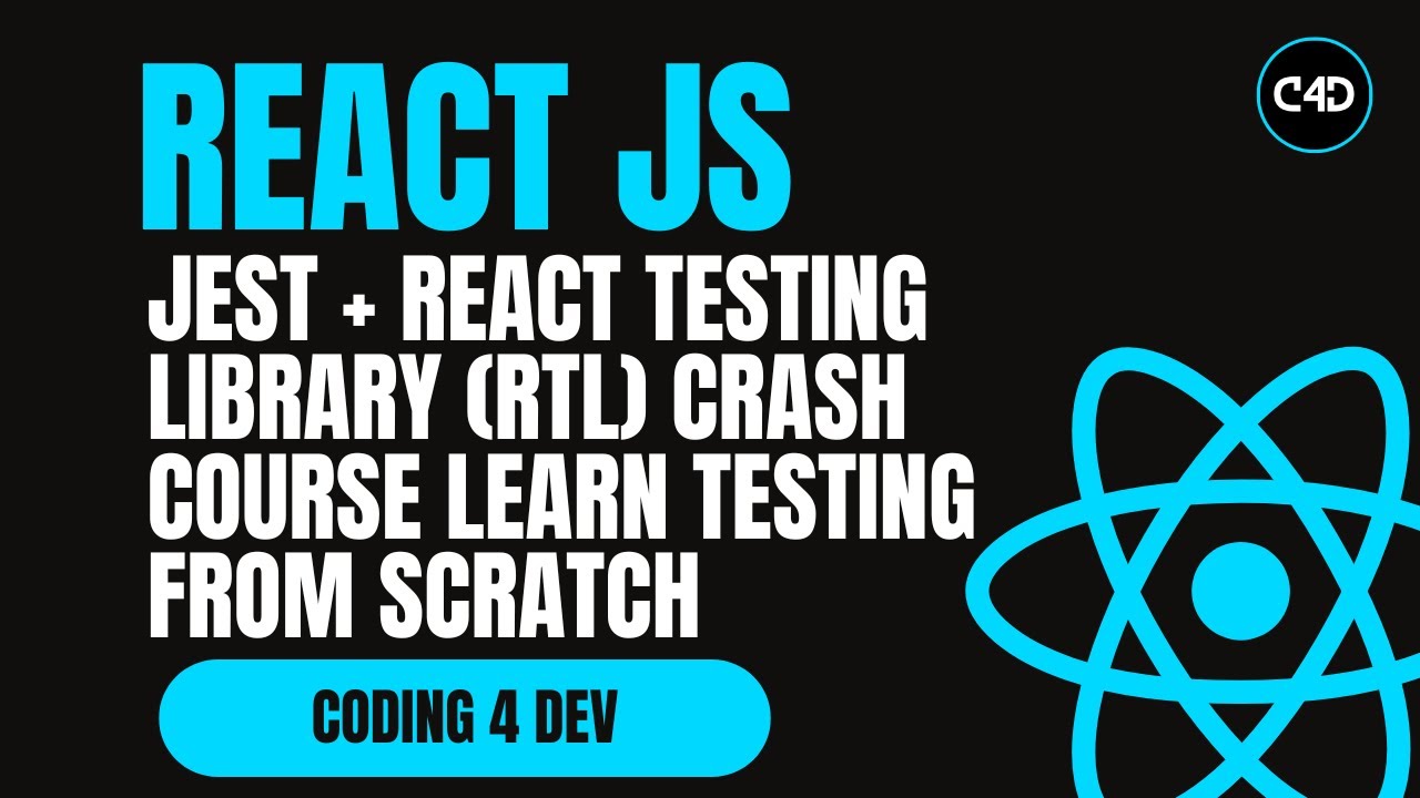 Jest + React Testing Library (RTL) Crash Course 🧪 | Learn Testing from Scratch (No Code Skipped)