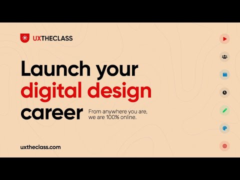 Launch your digital design career with UXTHECLASS Online academy