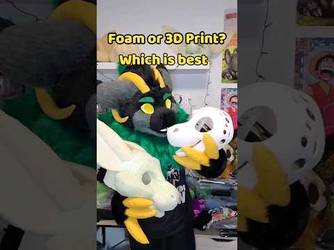 Foam or 3D Print? #fursuitmaker #fursuit #costume