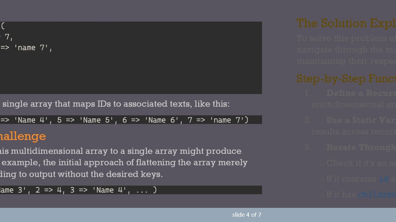 Solving the Multidimensional Array to Single PHP Array Challenge