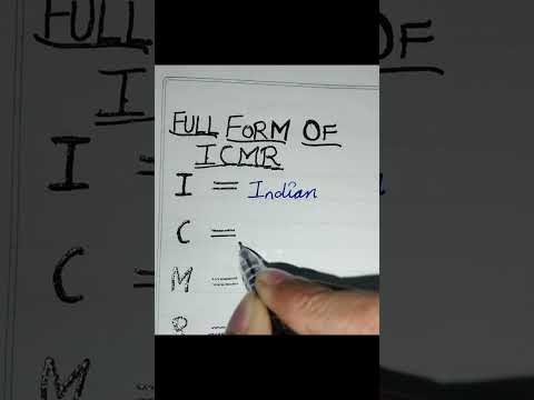 FULL FORM OF ICMR #medical #icmr #education #comment #like #subscribe #share #reel #shorts #youtube