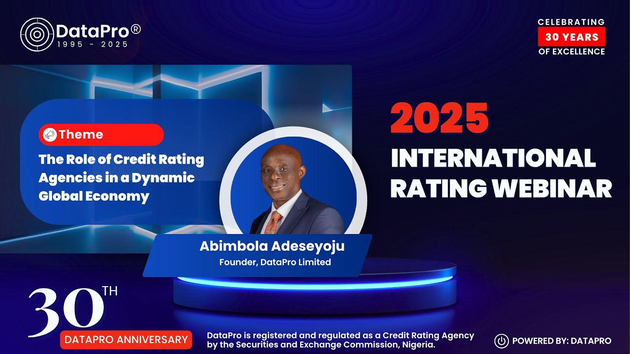 2025 International Rating Webinar & DataPro 30th Anniversary – Opening Remark