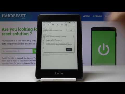 How to Delete All Wi-Fi Passwords in Amazon Kindle 10 - Reset Network Settings