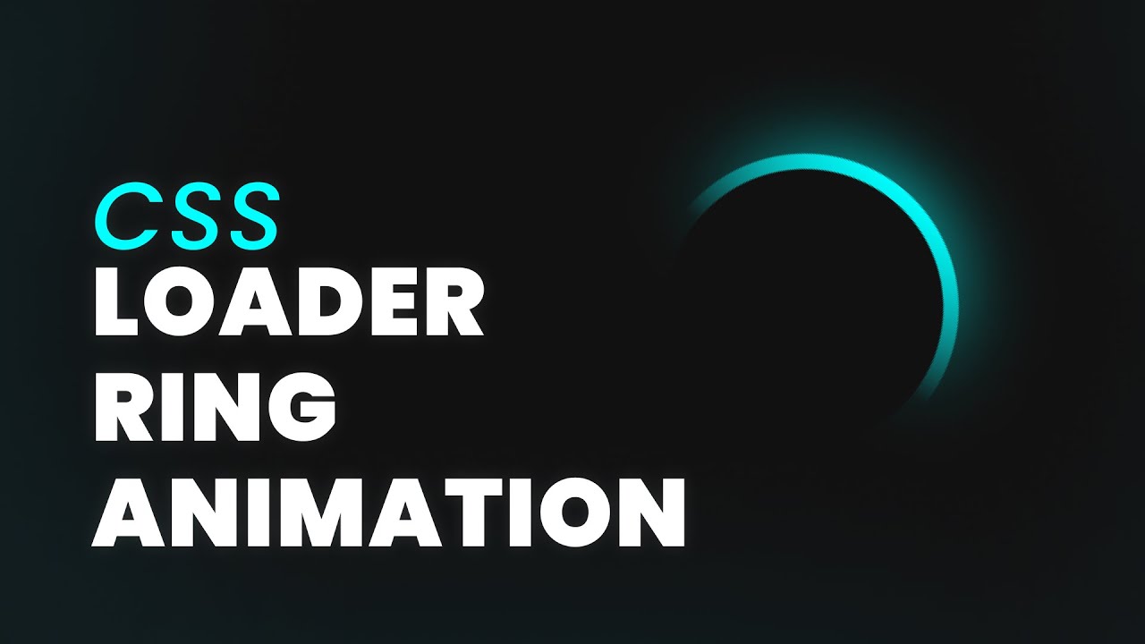 CSS Loader Ring Animation Effect