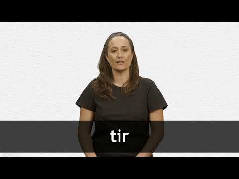 English Translation of “TIR” | Collins French-English Dictionary