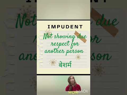 Impudent English Hindi word meaning #short #shorts #englishguru #dailyuseenglishsentences #english