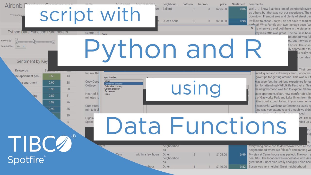 Script with Python, R, and more using Spotfire Data Functions