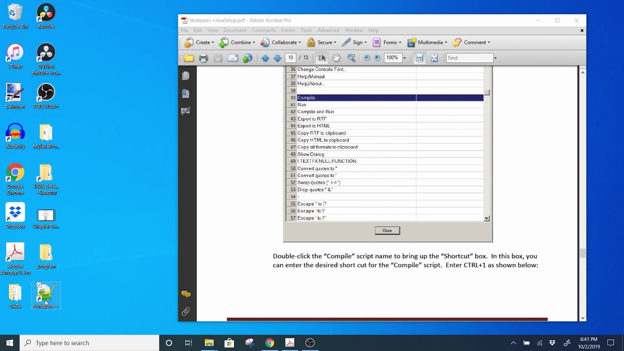Configuring Notepad++ to Compile and Run.