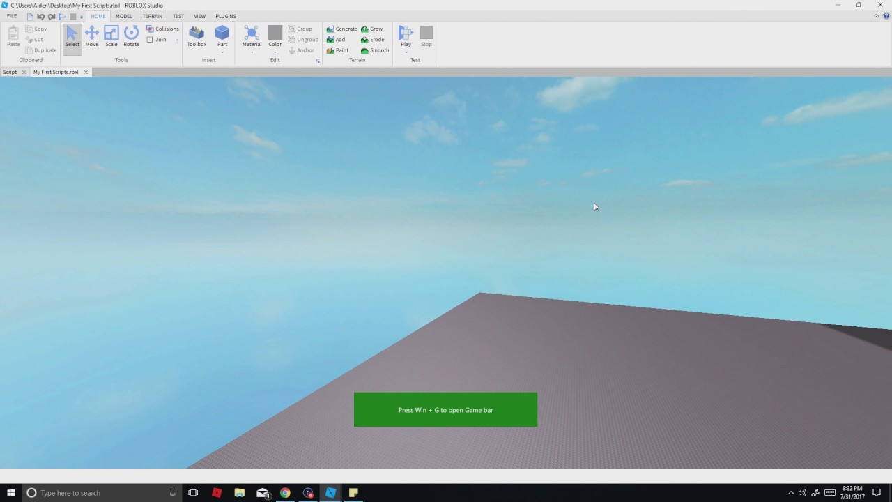How to get to the scriptbar. (Tutorial)