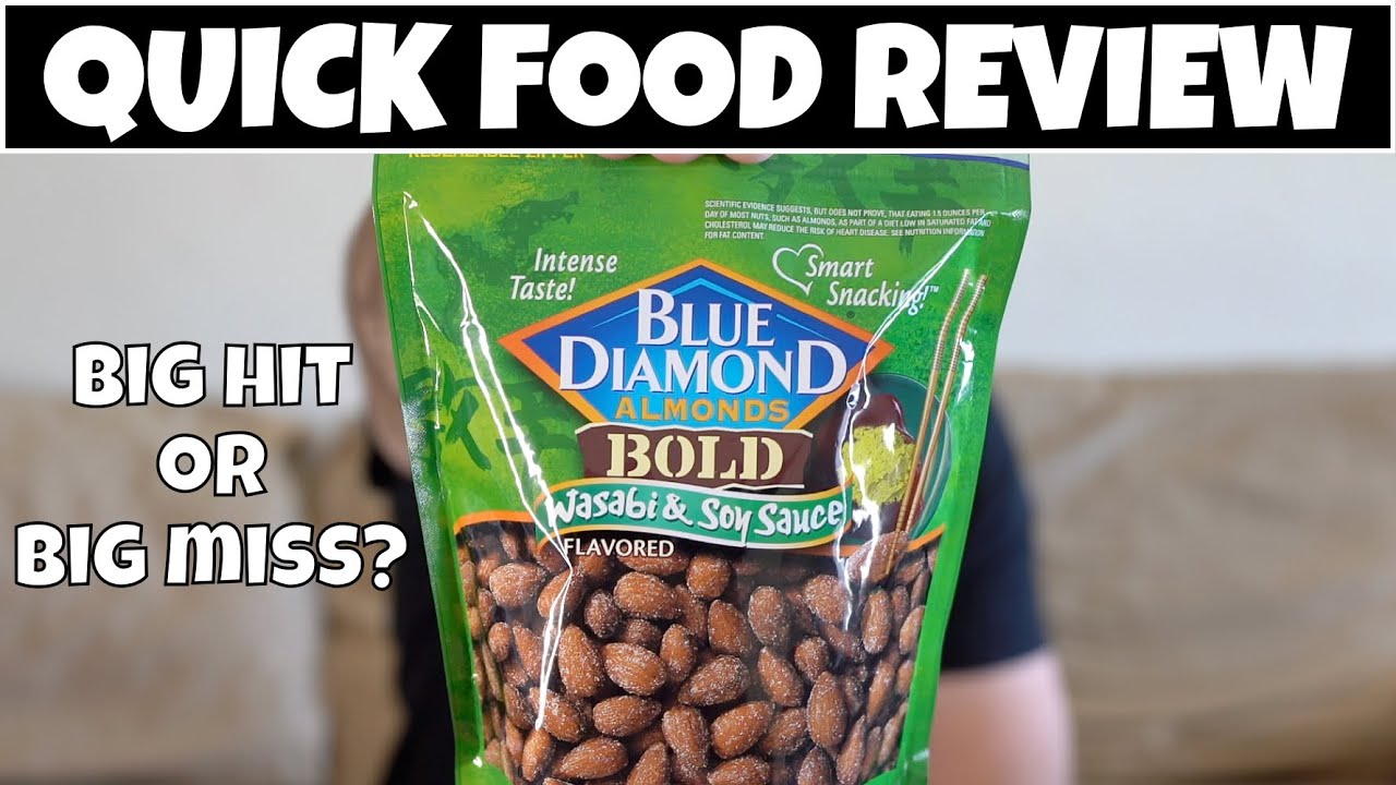 Tasting The Blue Diamond Wasabi & Soy Sauce Almonds | Quick Food Review