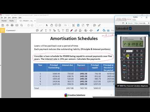 Financial Calculator - HP10B II Plus Loan Amortization