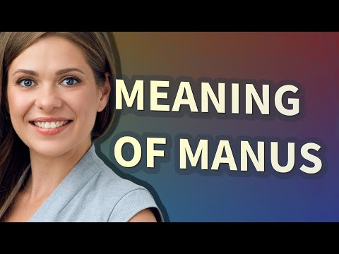 Manus | meaning of Manus