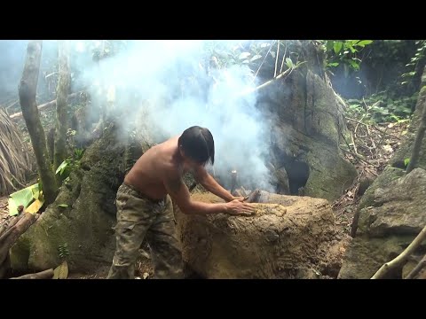 Use rudimentary tools to build pottery kilns, and food from the forest PART 9 #build a furnace