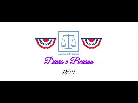 Davis v Beason (1890)