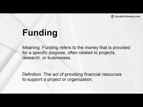 Funding Meaning