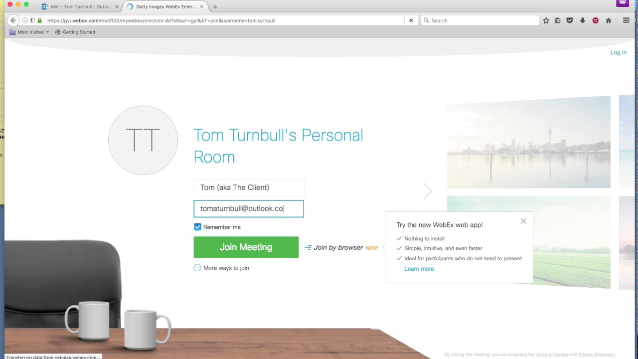 How to use Join Via Browser in WebEx