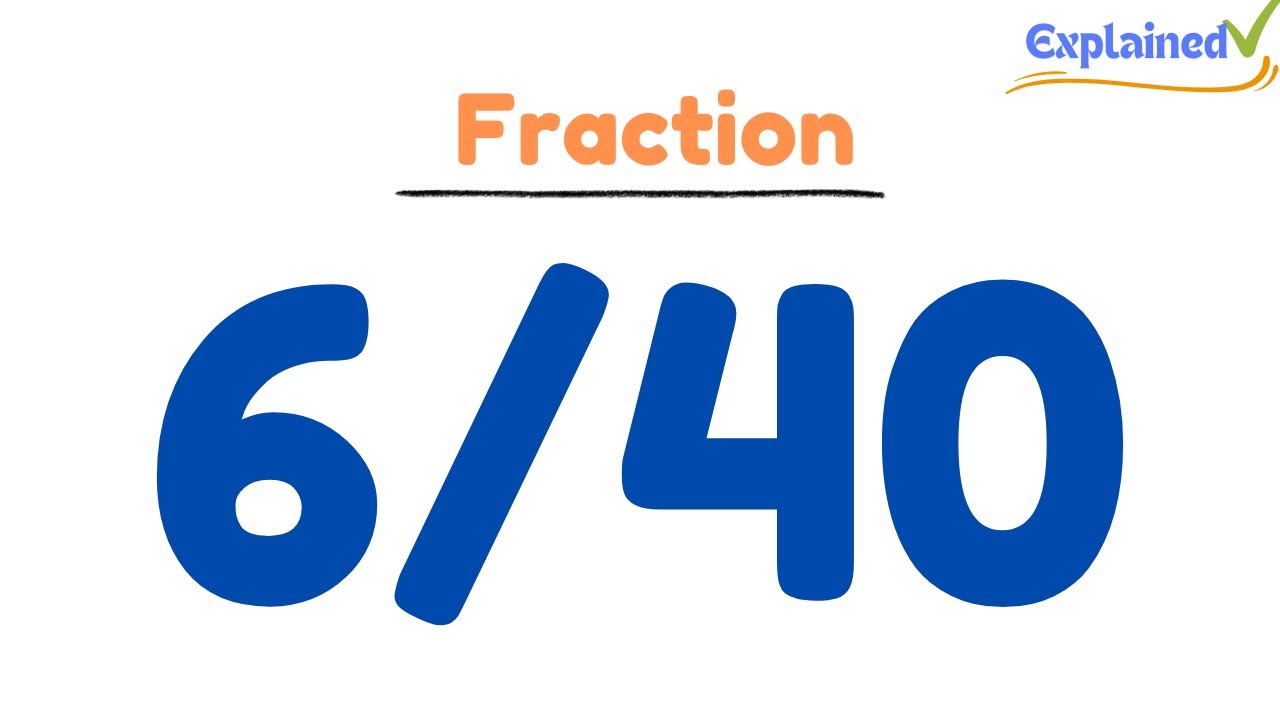 How to Simplify the Fraction 6/40
