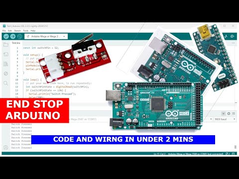 End Stop Limit Switch Wiring with Arduino Uno Mega in under 2 minutes
