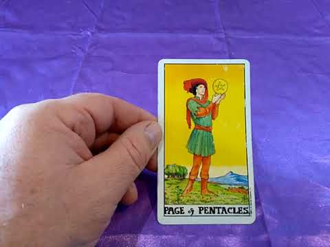 page of pentacles Tarot card meaning.