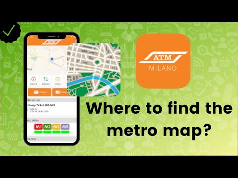 Where to find the metro map in ATM Milano?